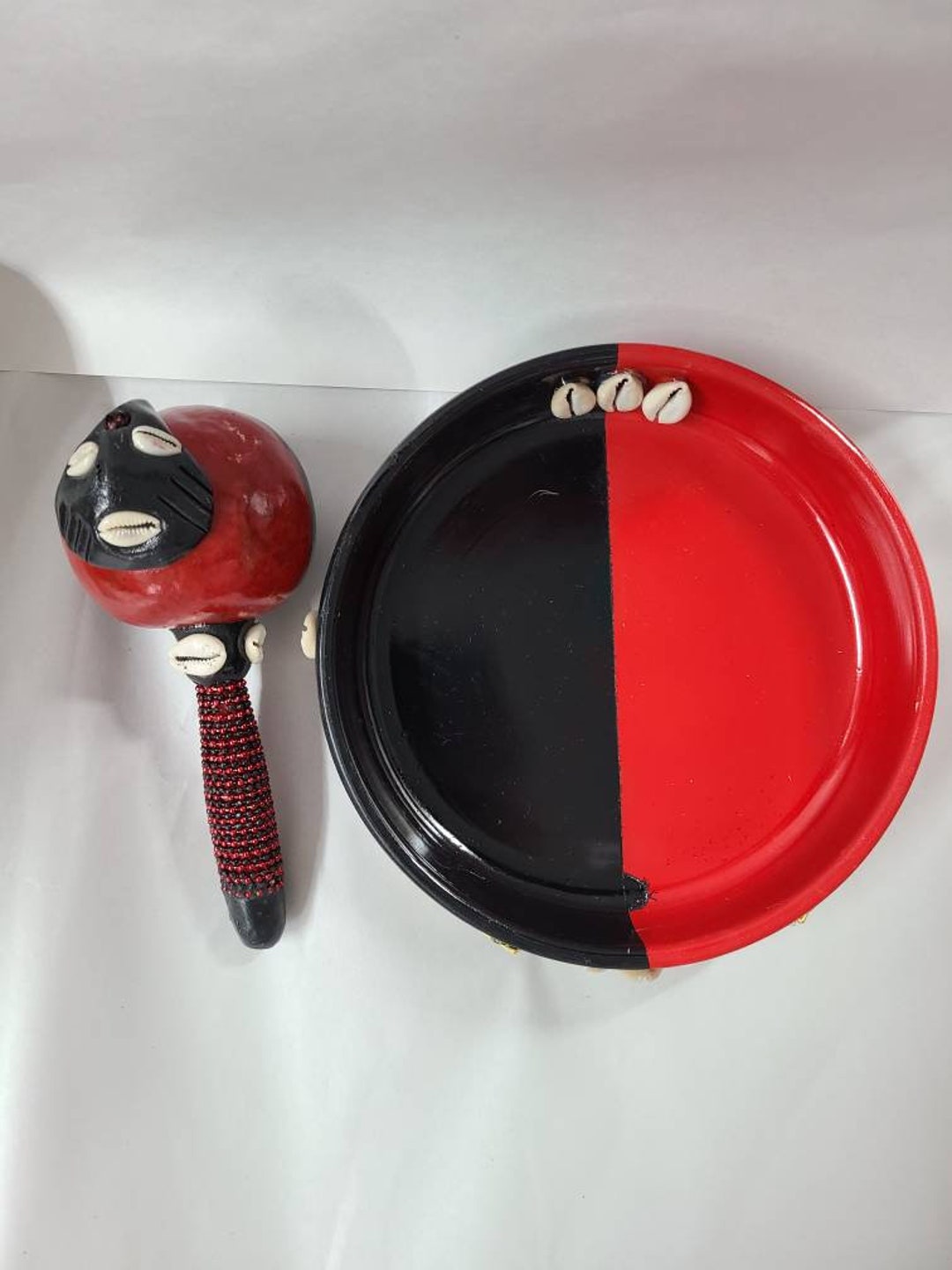 Elegua Plate and Crown, Plato De Barro Y Corona Para Eleggua Santeria ...