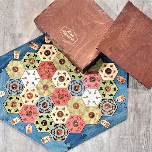 Custom 3D Print Magnetic Game Board for Settlers of Catan - Etsy