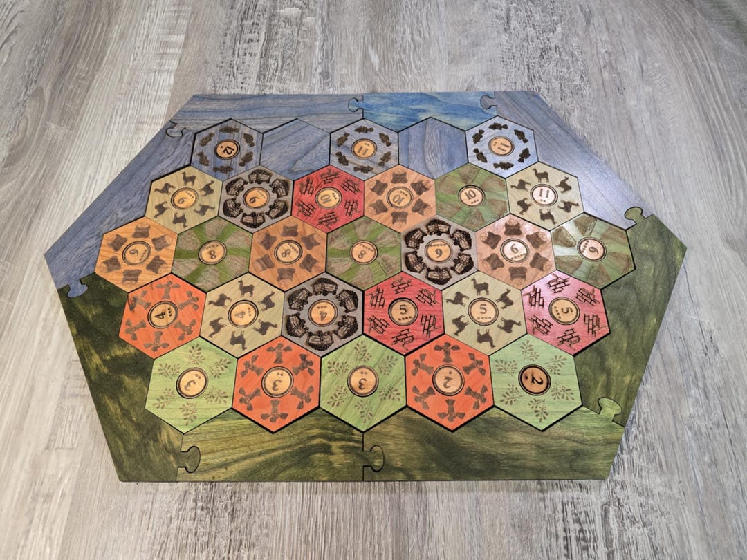 Heirloom Custom Hardwood Inca Catan Game Board - Etsy