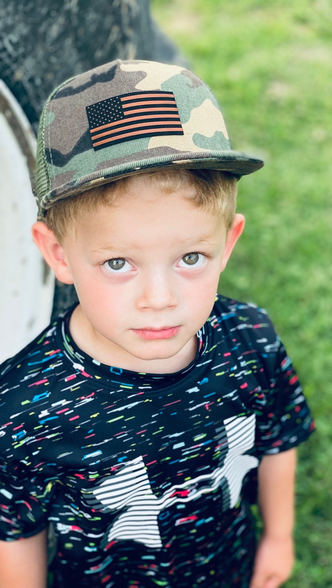 Custom Toddler Hat American Flag Personalized Toddler Hat Signature ...