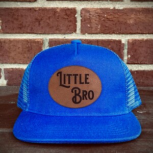 Custom Toddler Hat: Big Bro Little Bro, Personalized Leather Patch - Etsy