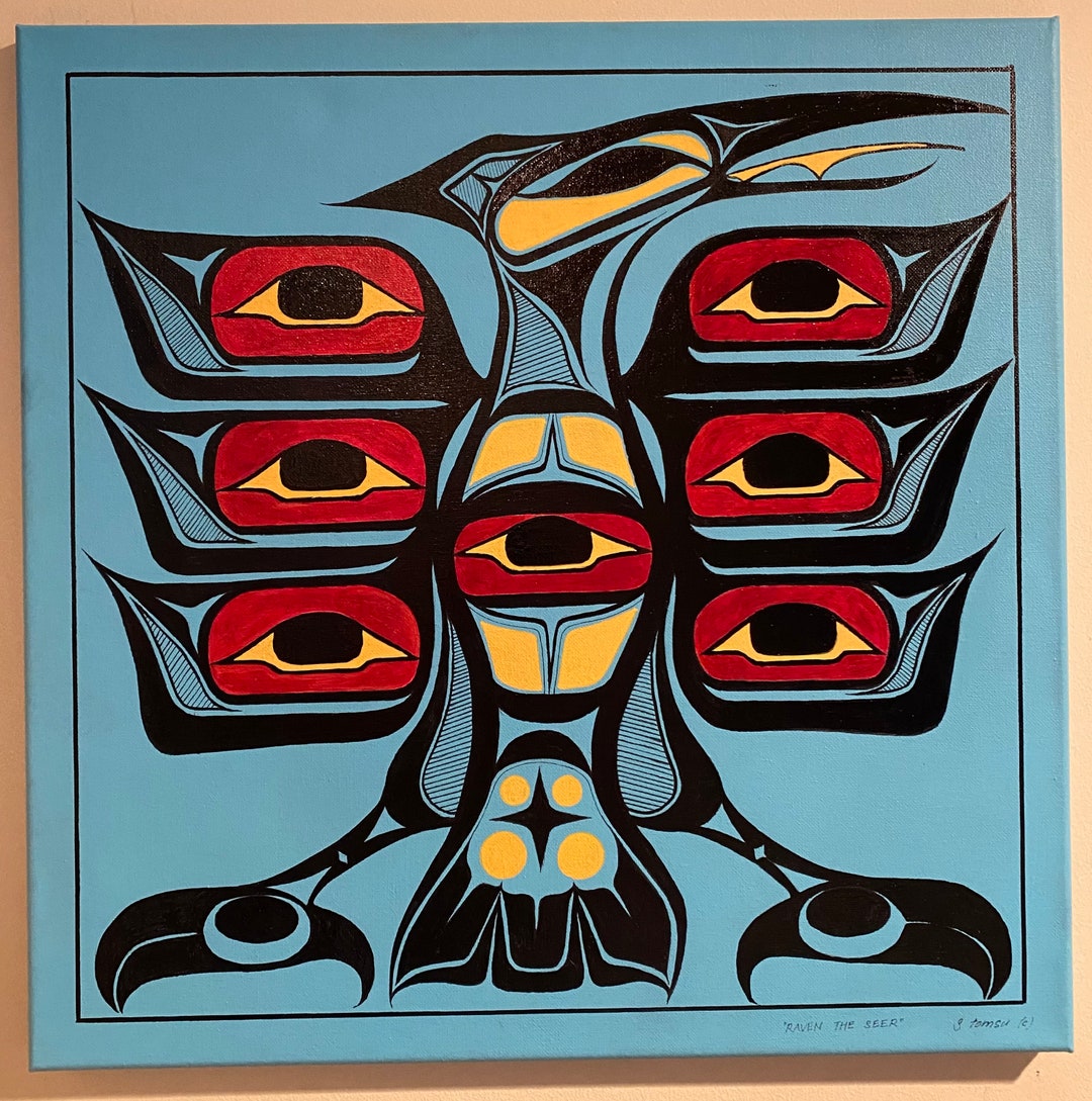RAVEN THE SEER. 20”x 20” Original Painting. - Etsy