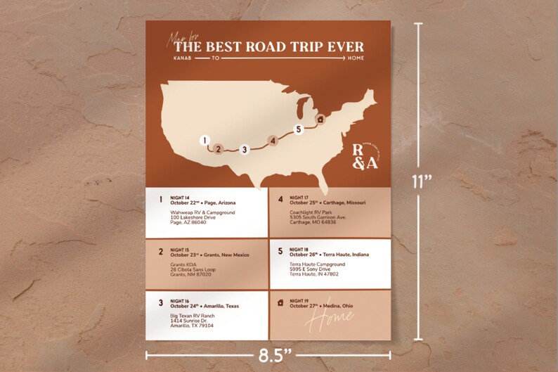 Custom Road Trip Map Printable Road Trip Map roadtrip Map - Etsy