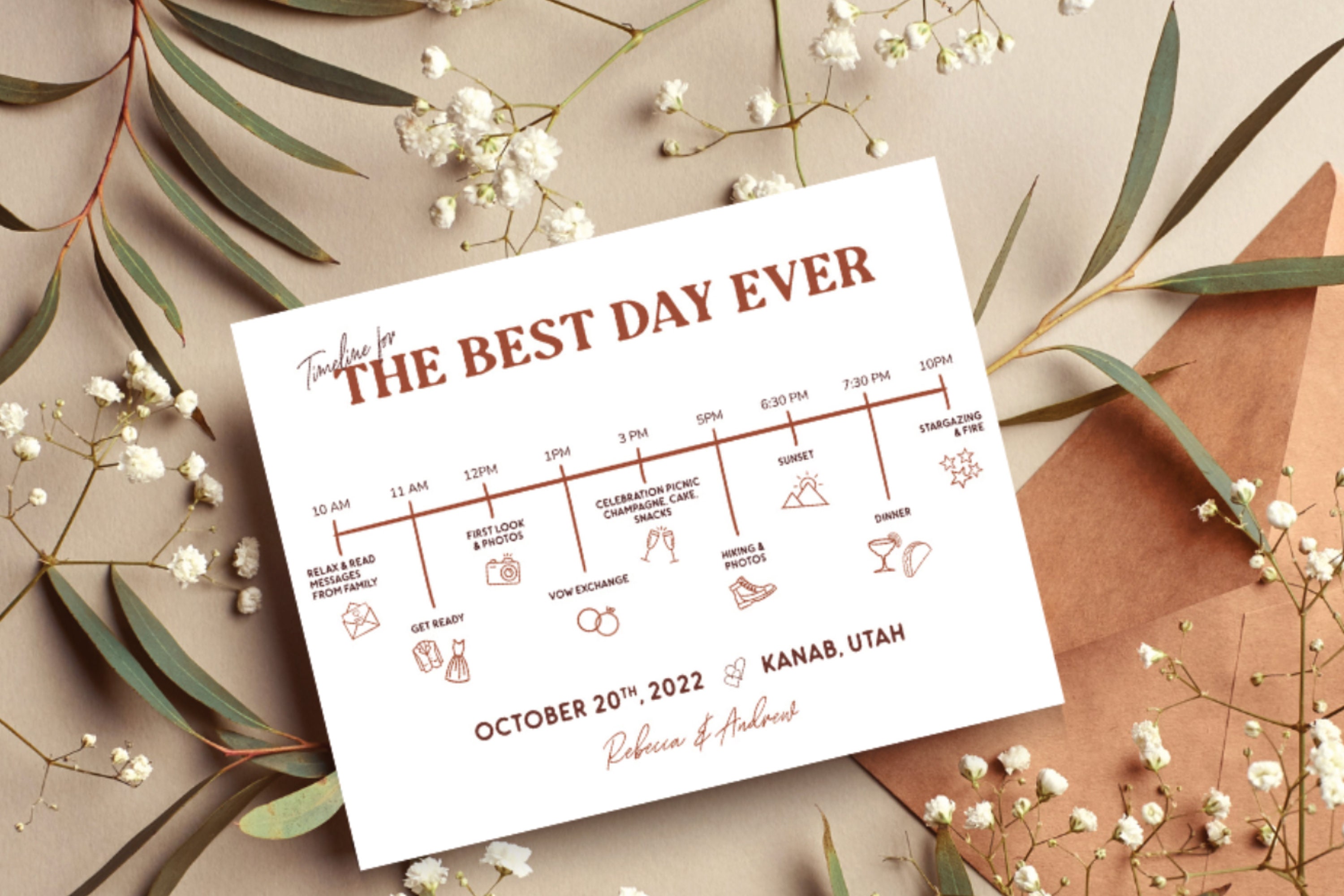 Custom Wedding Timeline Printable Wedding Timeline wedding Timeline ...