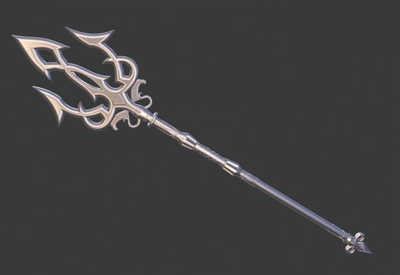 LED friendly/Detachable Lightscale Trident STL | Etsy