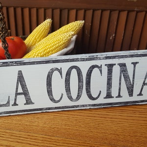 Spanish Kitchen Sign, La Cocina, Mexican Family Gift - Etsy