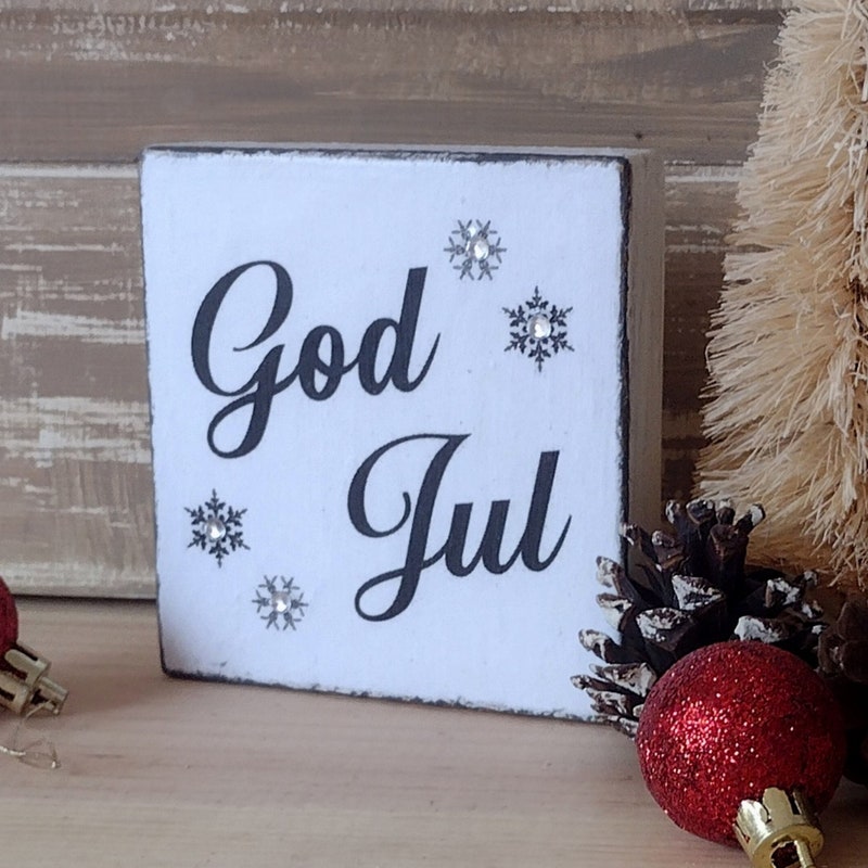 God Jul Sign - Etsy