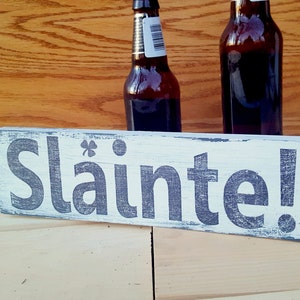 Slainte, Cheers Sign, Scottish Gaelic Quote, Home Bar Sign, Irish ...
