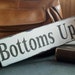 Bottoms Up, Cheers Sign, Home Bar Decor, Bartender Gift - Etsy