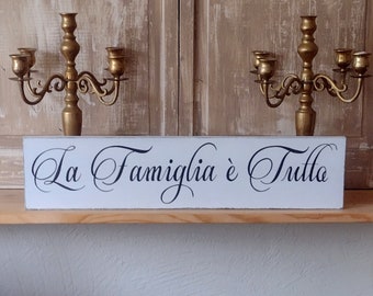 La Famiglia E' Tutto Stencil Family is Everything Stencil 8 Sizes ...