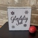 Glædelig Jul, Danish Xmas Sign, Mini Plaque, Crystals - Etsy