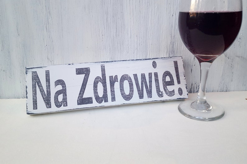 Na Zdrowie Cheers Sign Polish Quote Home Bar Decor Wedding | Etsy