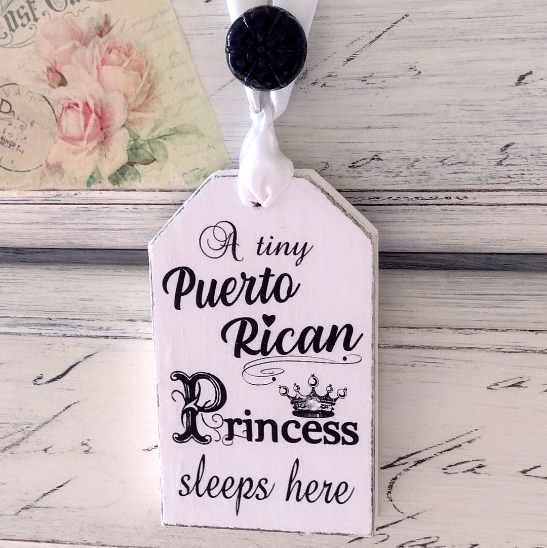 Puerto Rico Princess, Nursery Sign, Newborn Baby Gift - Etsy