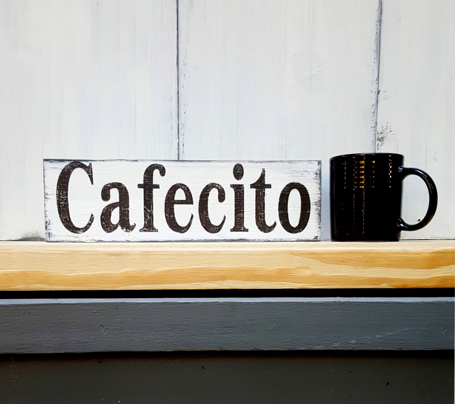 Cafecito Spanish Sign Farmhouse Kitchen Coffee Bar Sign | Etsy