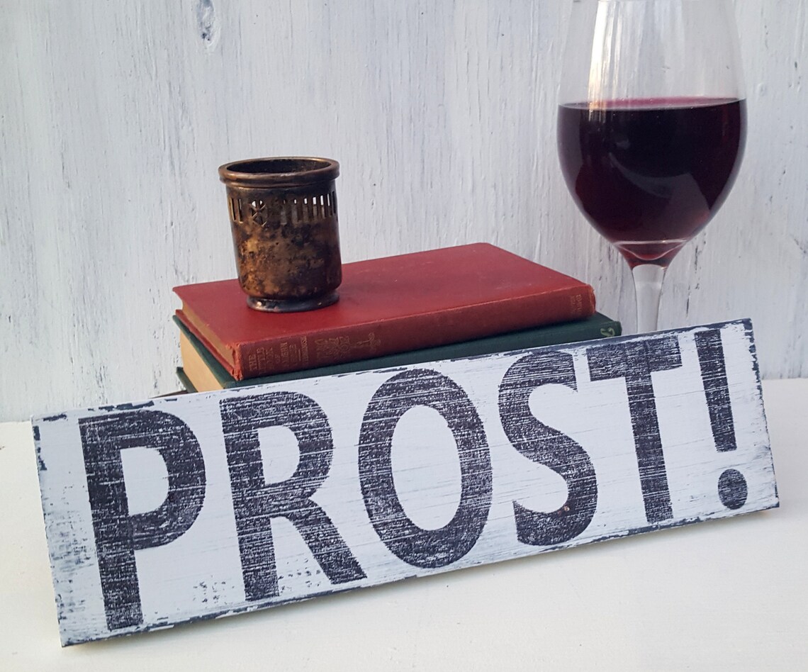 Prost Cheers Sign German Quote Home Bar Decor Oktoberfest - Etsy