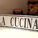 La Cucina, Italian Kitchen Sign, Tuscan Decor - Etsy