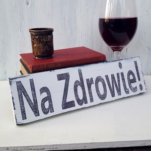 Na Zdrowie, Cheers Sign, Polish Quote, Home Bar Decor - Etsy