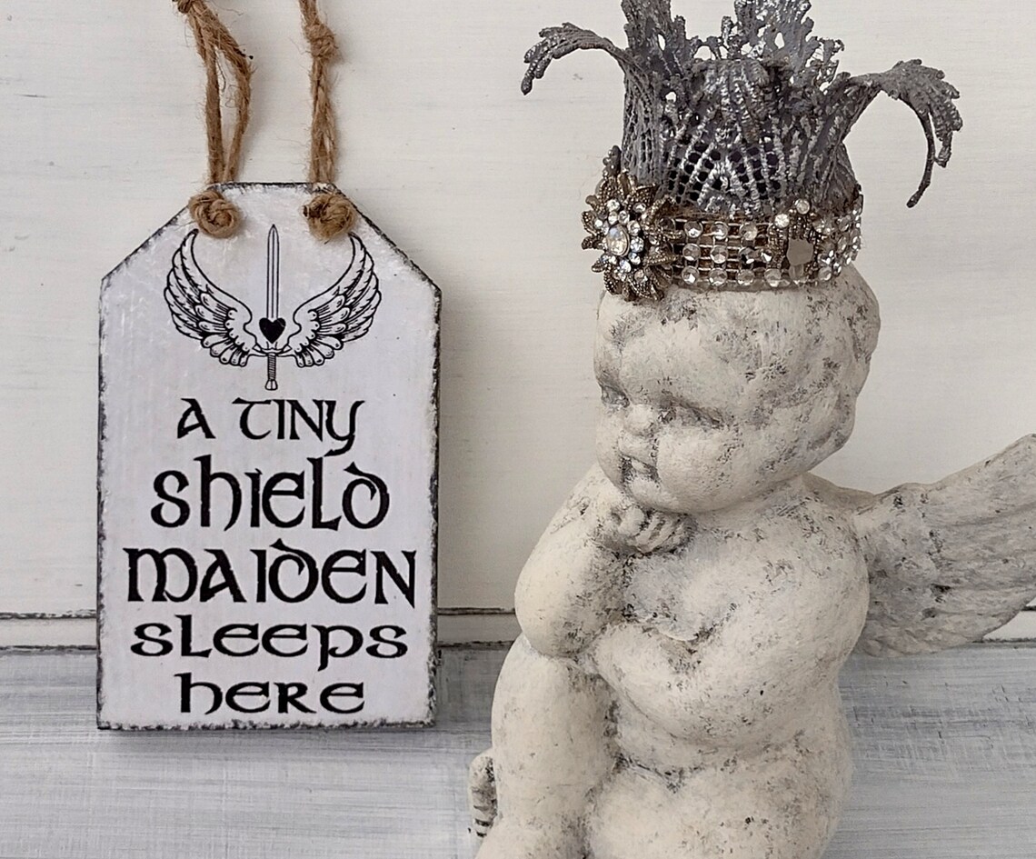 Shield Maiden Sign Viking Nursery Baby Door Hanger - Etsy