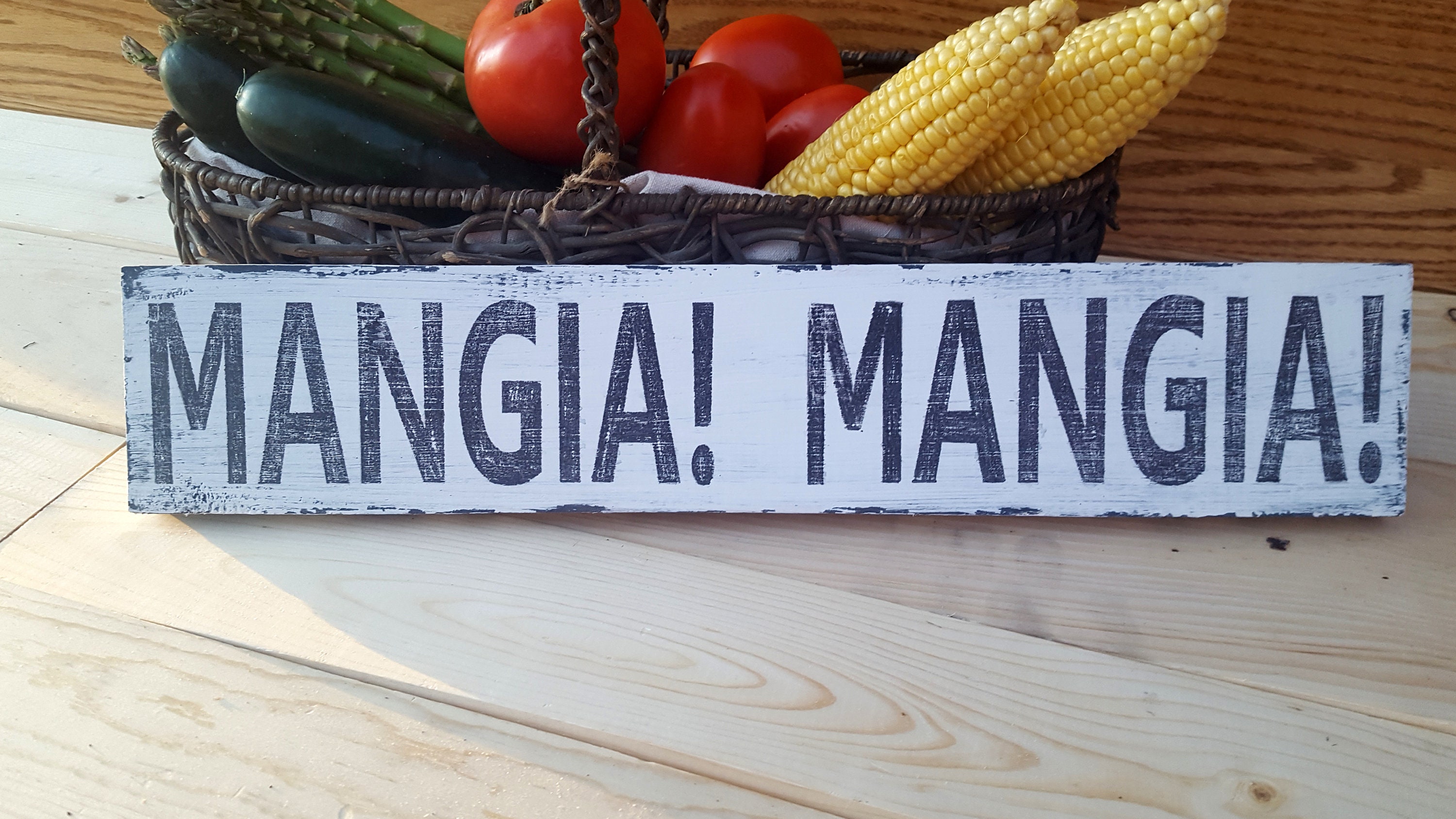 Mangia Mangia Sign Italian Quote Tuscan Kitchen Decor - Etsy