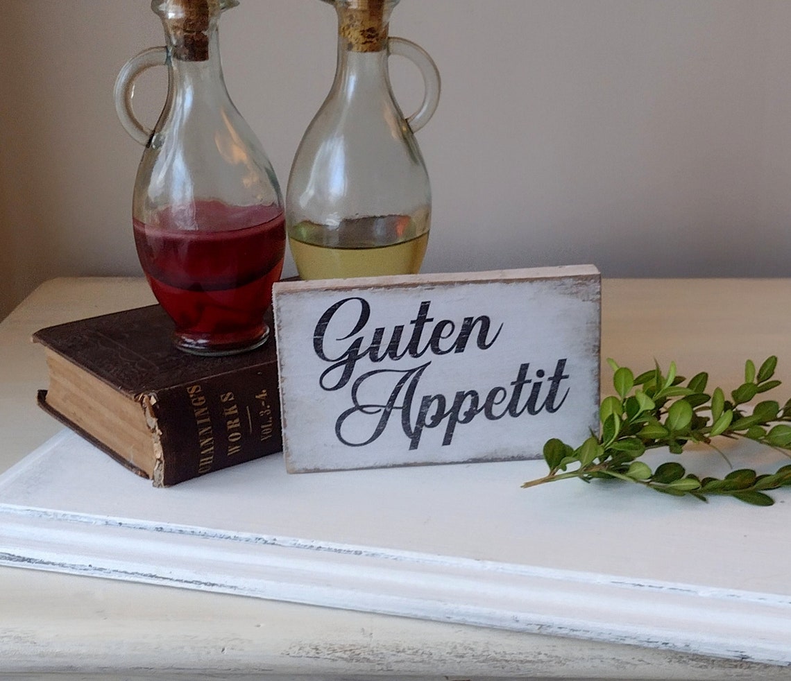 German Kitchen Sign, Guten Appetit, Enjoy Your Meal, Küche - Etsy