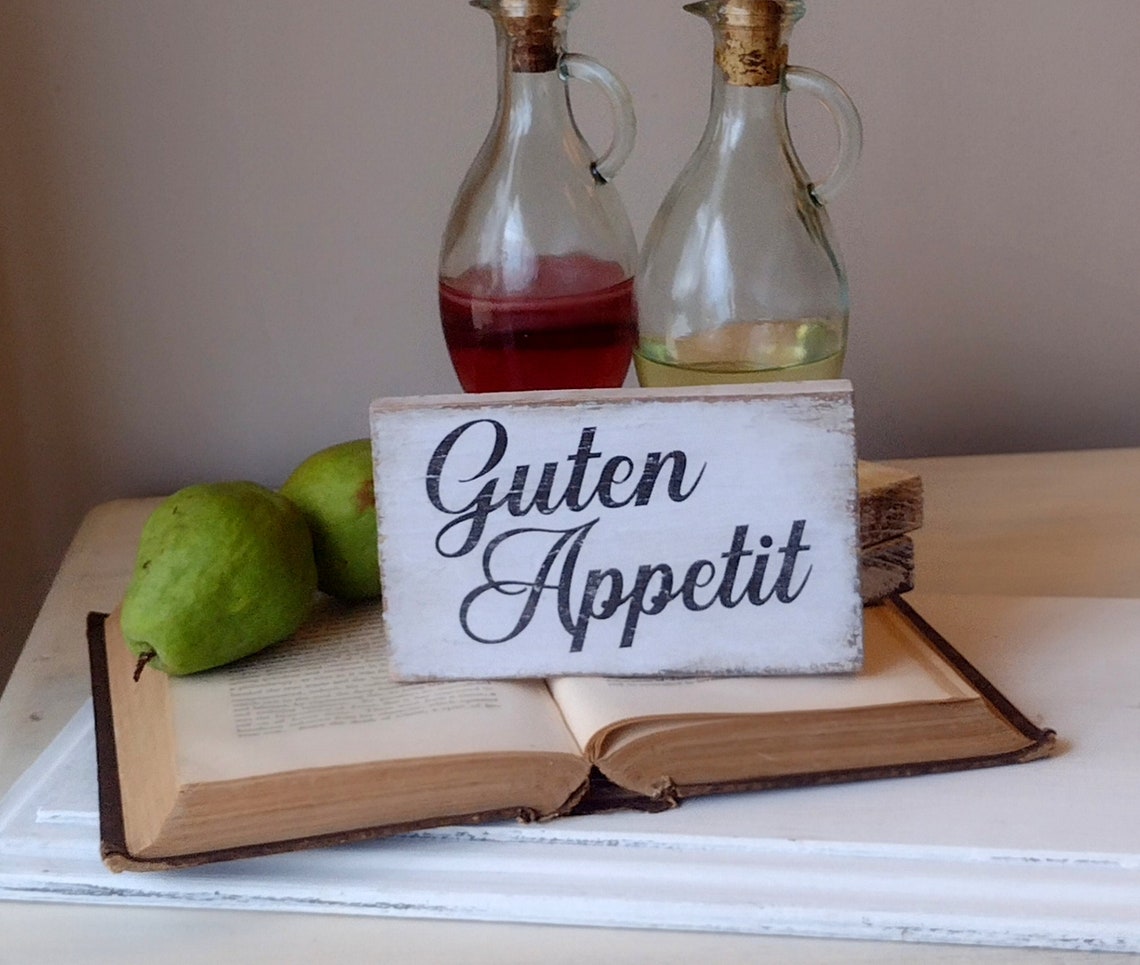 German Kitchen Sign, Guten Appetit, Enjoy Your Meal, Küche - Etsy