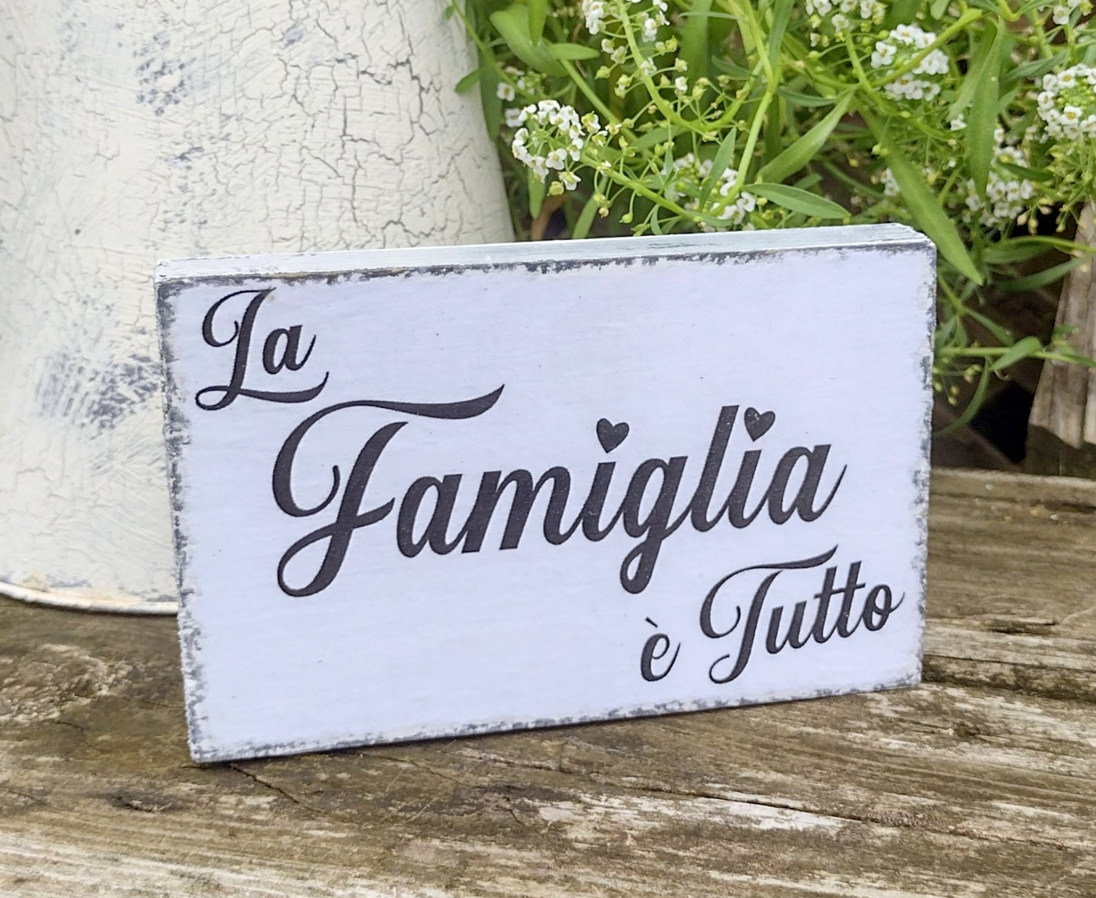 Family is Everything, Italian Sign, La Famiglia E Tutto, Tiered Tray ...