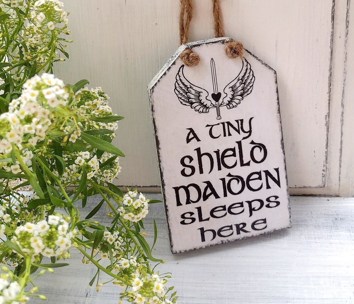 Shield Maiden Sign Viking Nursery Baby Door Hanger - Etsy