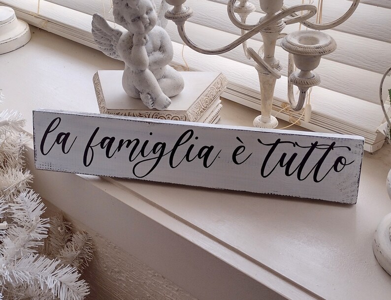 Italian Family Sign, La Famiglia E Tutto - Etsy
