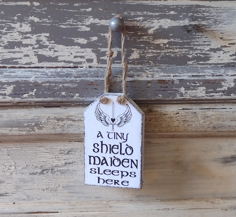 Shield Maiden Sign, Viking Nursery, Baby Door Hanger - Etsy