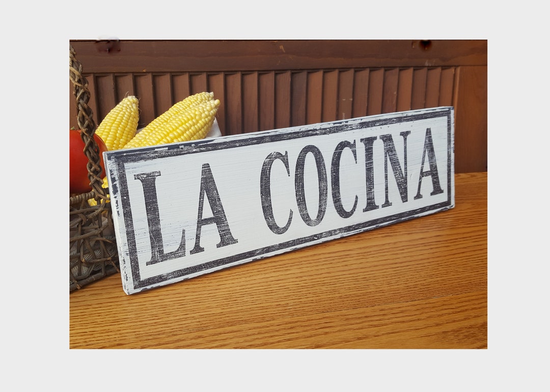 Spanish Kitchen Sign La Cocina Mexican Family Gift - Etsy