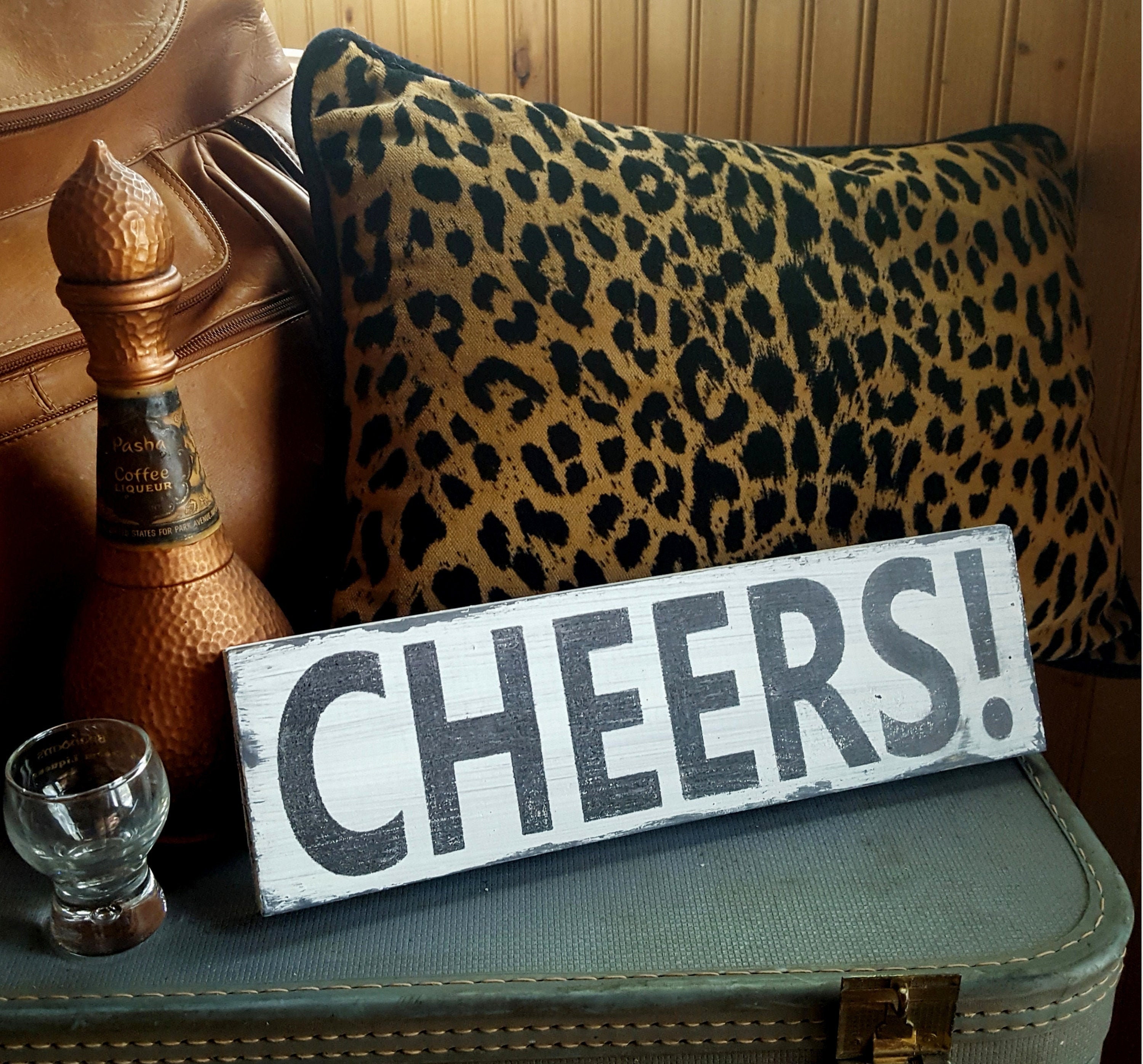 Cheers Wood Sign Home Bar Decor Wedding Sign Brewery | Etsy
