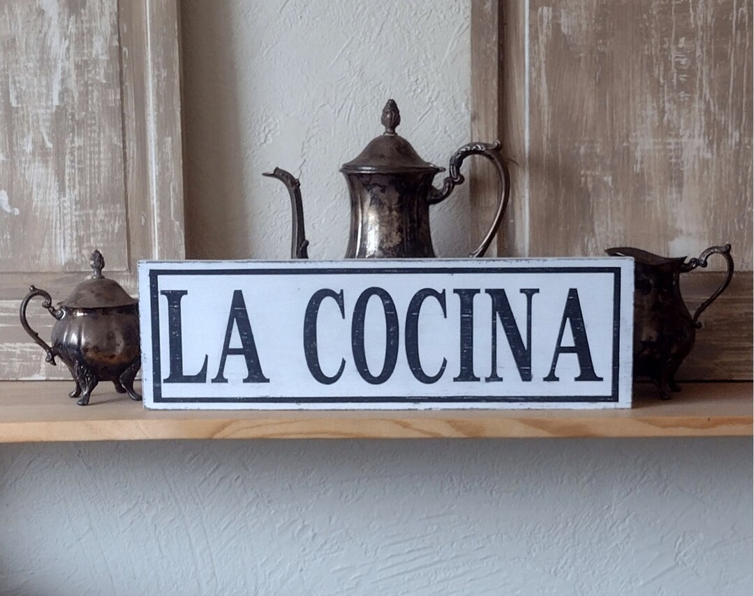 Spanish Kitchen Sign, La Cocina, Mexican Family Gift - Etsy