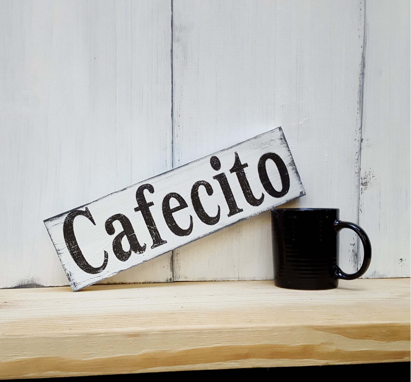 Cafecito Spanish Sign Farmhouse Kitchen Coffee Bar Sign - Etsy