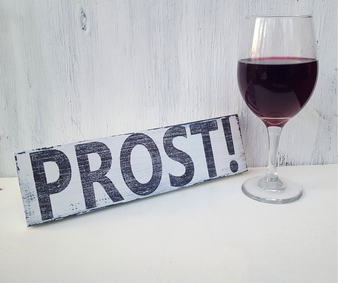 Prost Cheers Sign German Quote Home Bar Decor Oktoberfest - Etsy