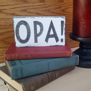 OPA Greek Sign Restaurant Decor Bar Sign Greek Wedding | Etsy