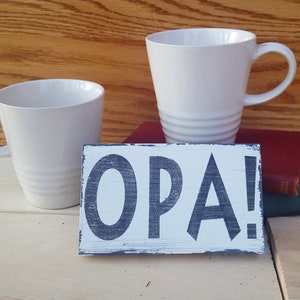 OPA! Greek Sign, Restaurant Decor, Bar Sign, Greek Wedding Decor - Etsy