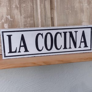 Spanish Kitchen Sign, La Cocina, Mexican Family Gift - Etsy