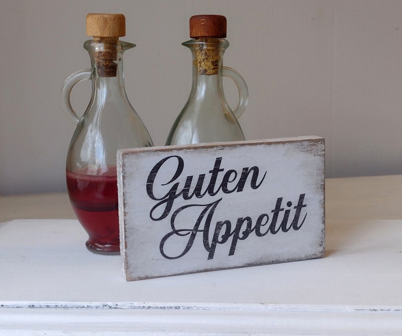 German Kitchen Sign, Guten Appetit, Enjoy Your Meal, Küche - Etsy