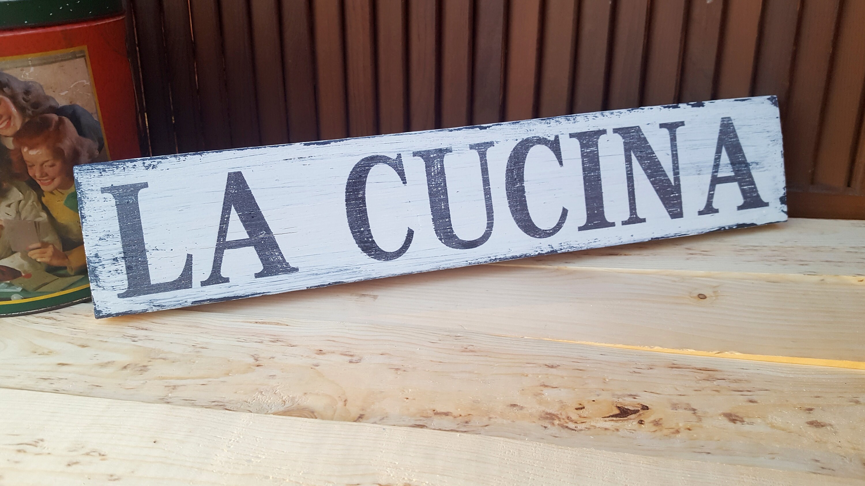 Italian Kitchen Sign La Cucina THE KITCHEN Tuscan Decor - Etsy