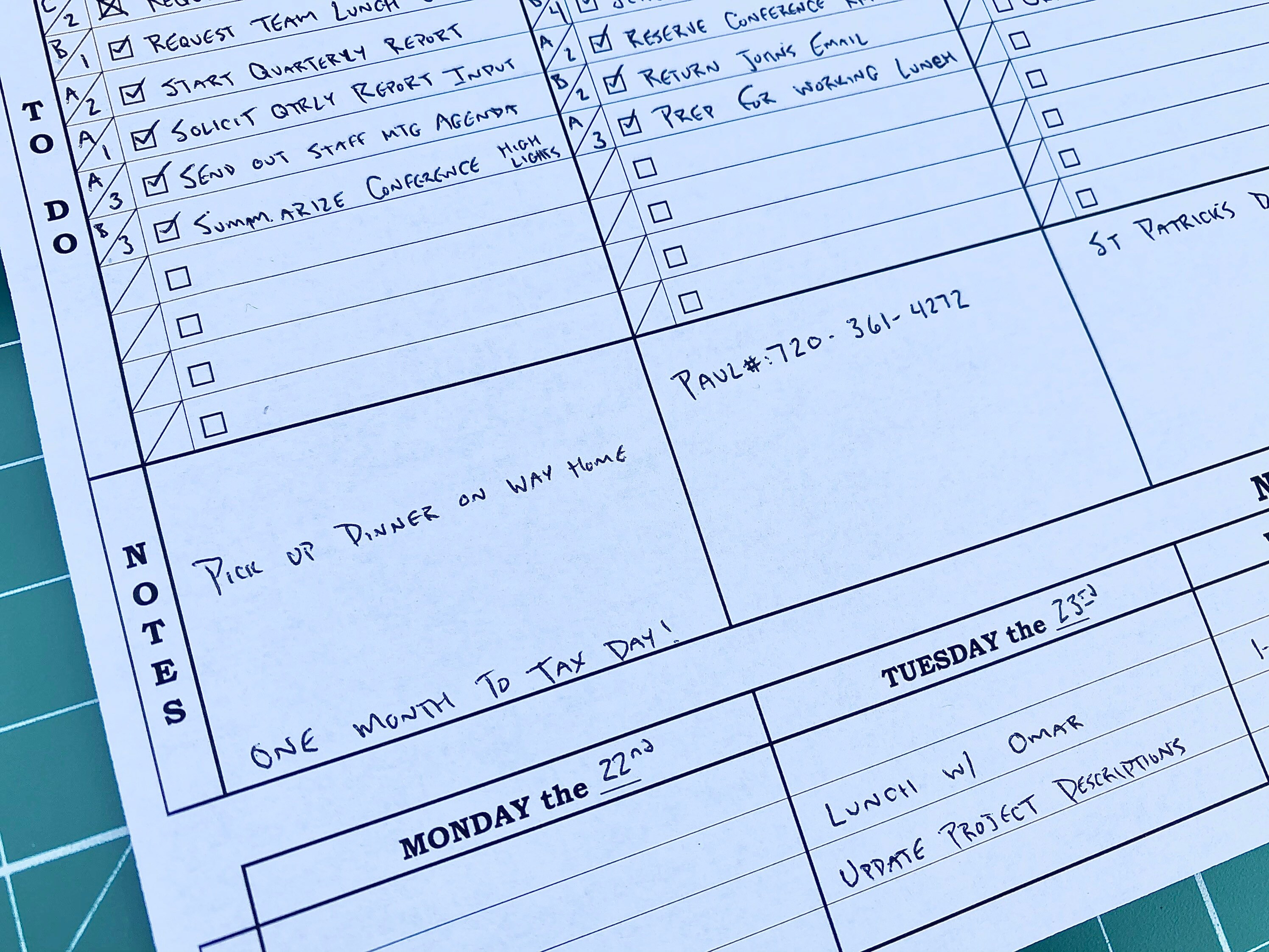 Printable Weekly Schedule and to Do List With Notes and Next - Etsy