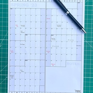 Printable 2022-2023 Academic Calendar Semester Calendar - Etsy