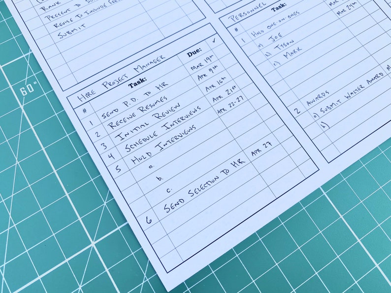 Printable Project and Task Tracker Instant Download PDF - Etsy