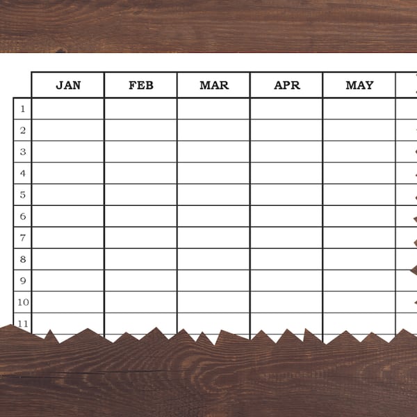 Perpetual Calendar - Etsy