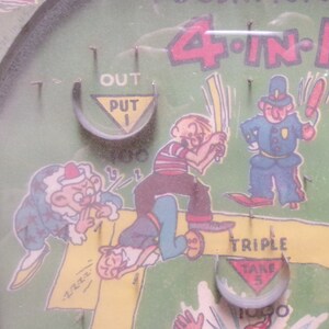 Vintage 1940s the Posh M-up Jr. Baseball Shoot Steel Ball Into Cups 17 ...