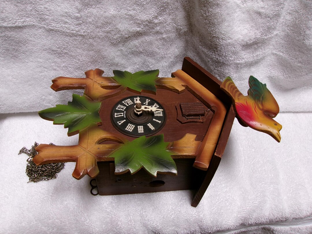 Vintage German Black Forest Cuckoo Clock, Parts,not Working 11" Tall ...