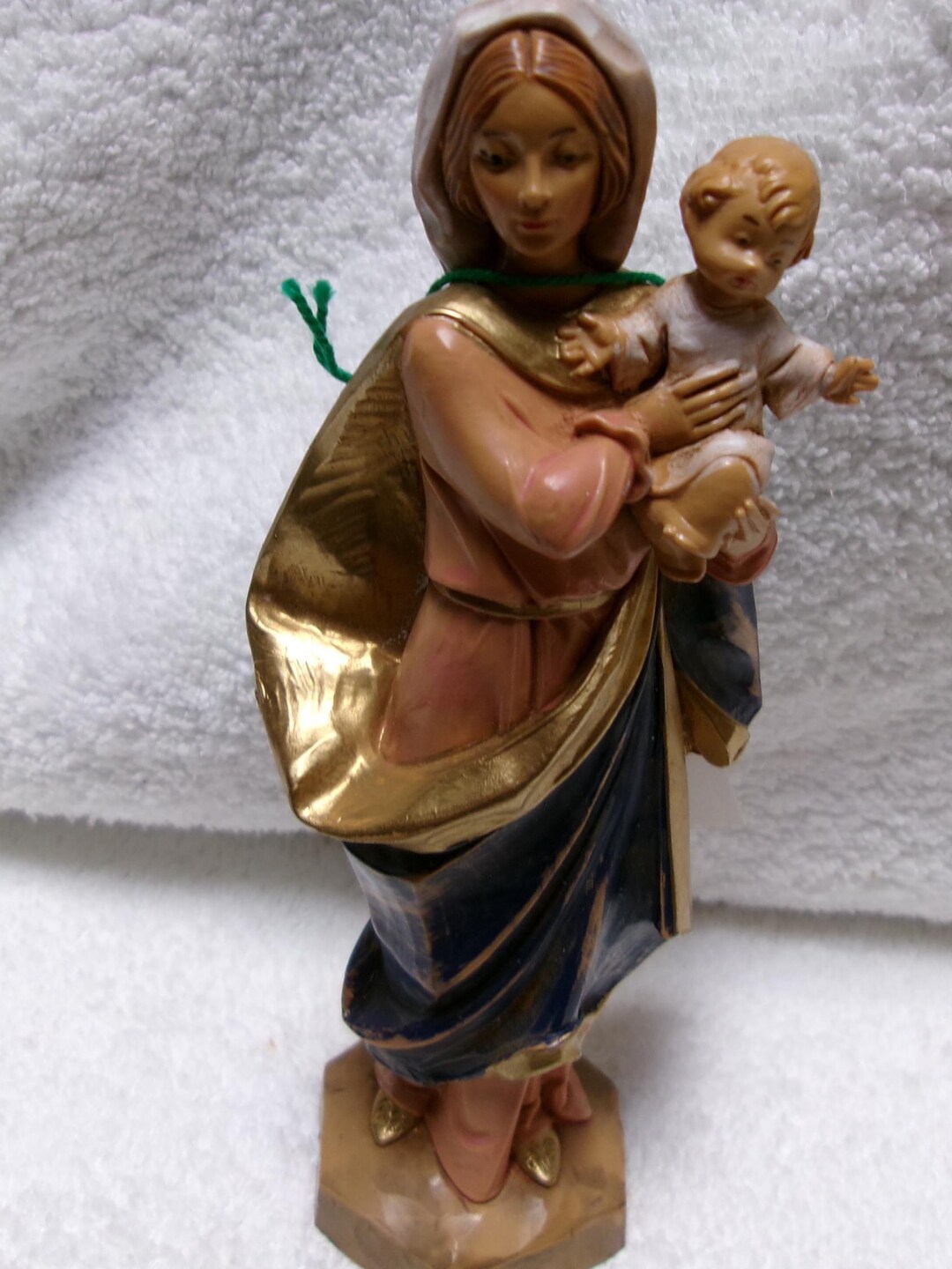 Vintage 1985 Fontanini Mary and Baby Jesus Figurine 6 1/2" Tall - Etsy