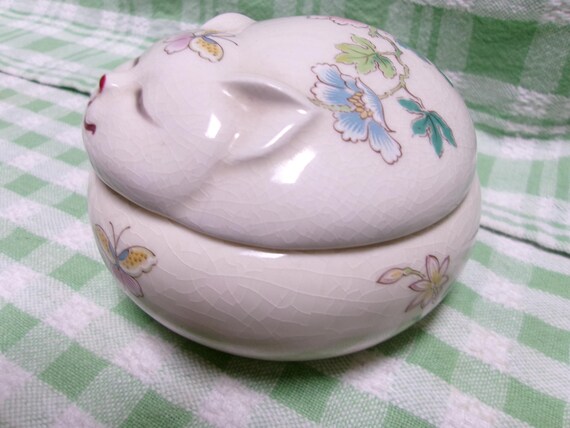 Vintage Super Cute Takahashi Ceramic Kitty Cat Butte… Gem