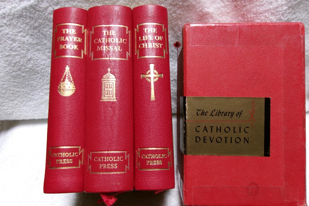 Vintage 1954 New Stock Bible Set the Prayer Book,the Life of Christ ...