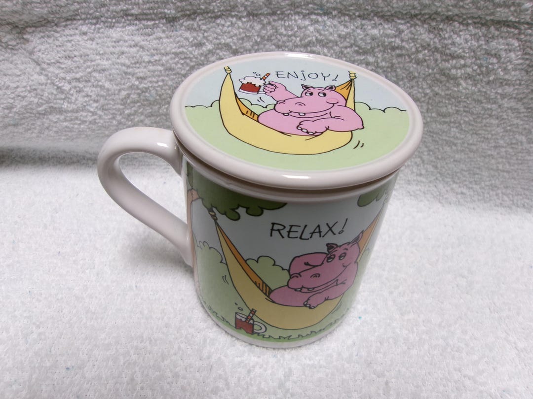 Vintage 1980s Ceramic Hallmark Mug Mates Coffee Cups With Lid/japan - Etsy