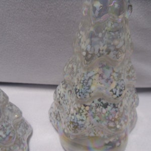 Vintage Mouth Blown Balos Solid Art Glass Christmas Trees Pair - Etsy